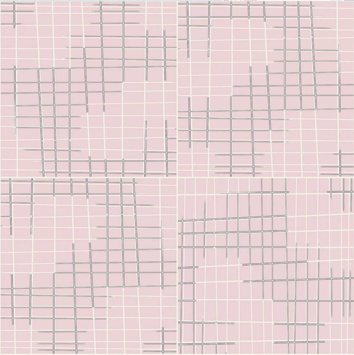 Sketchbook Broken Grid - (1/2 yard)