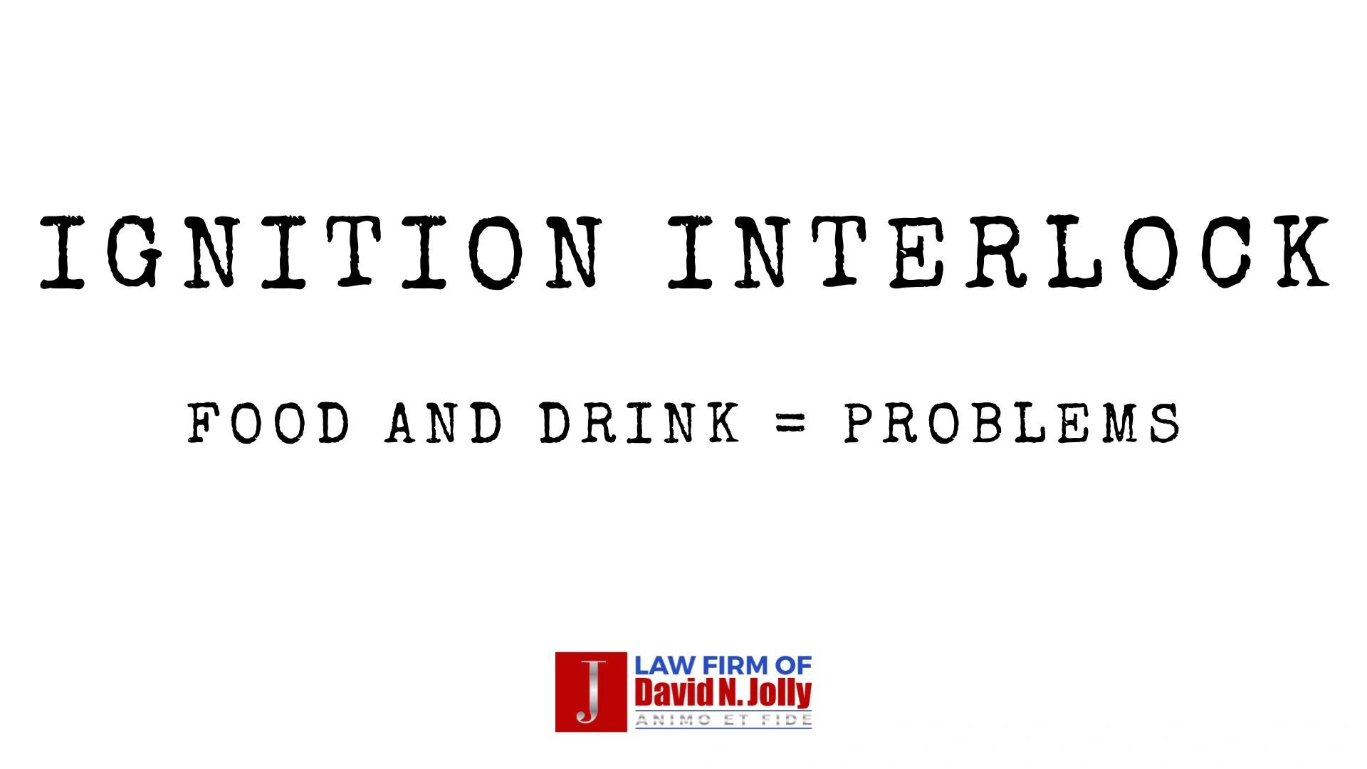 Ignition Interlock Device and Food