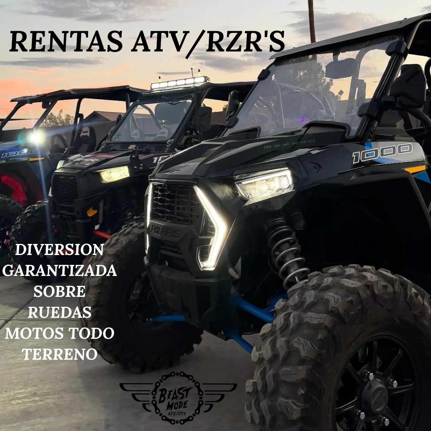 Renta de ATV RZR en Tempe, Arizona - Beast Mode