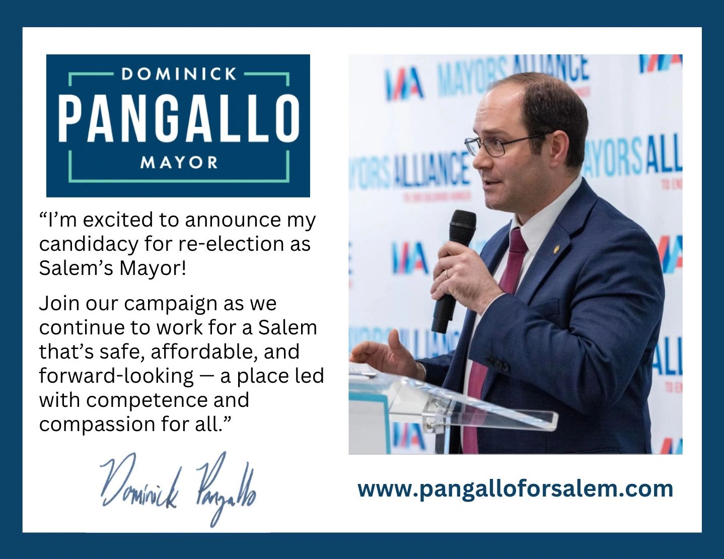 Salem - Dominick Pangallo for Mayor