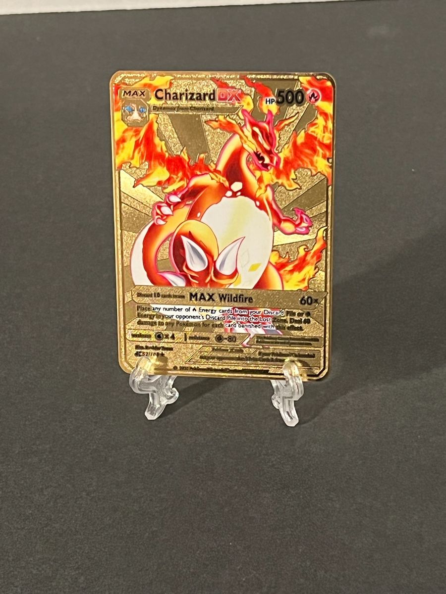 Charizard DX - Gold Metal Charizard Pokemon Card