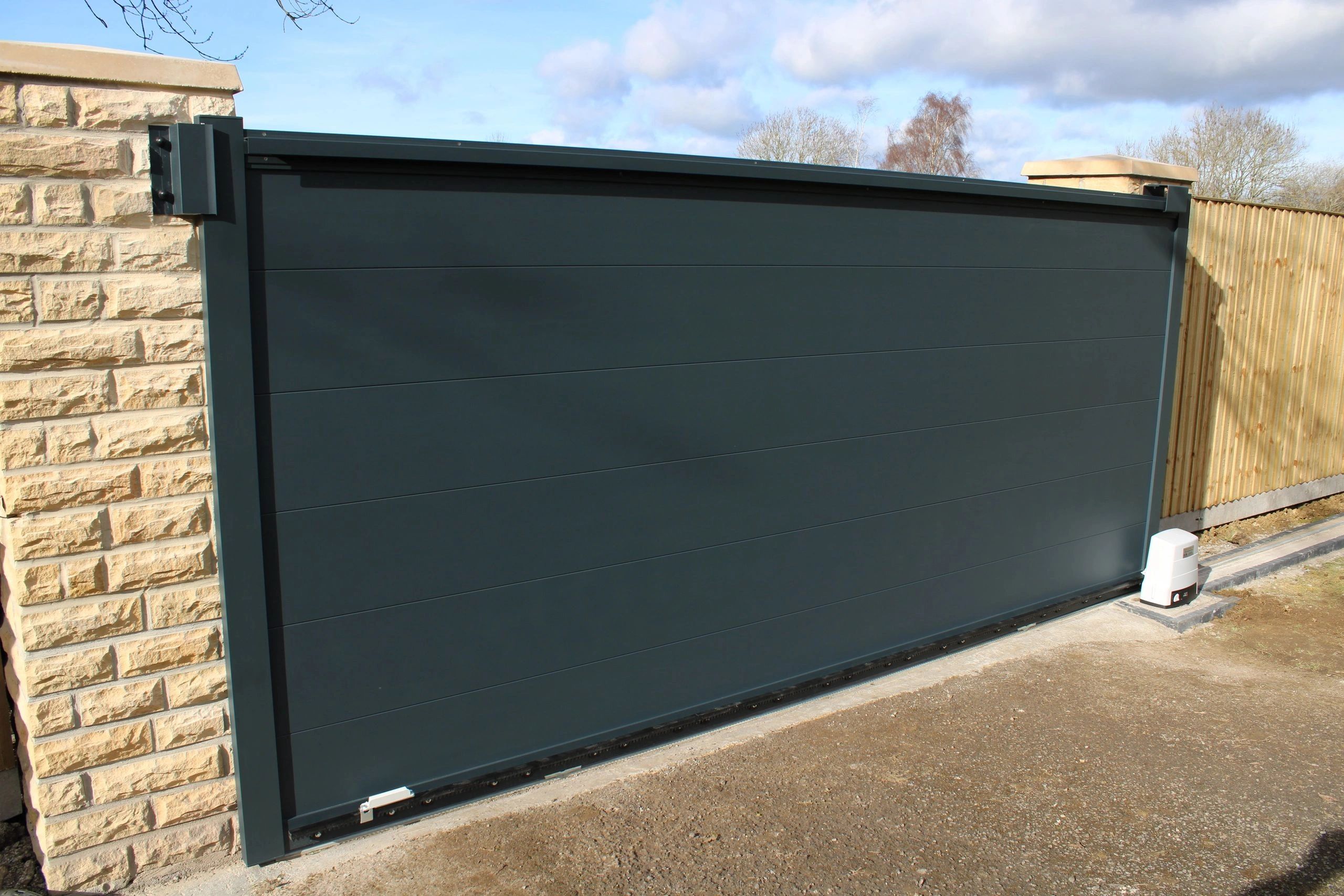 Composite Track Sliding Gate - Electric sliding gate