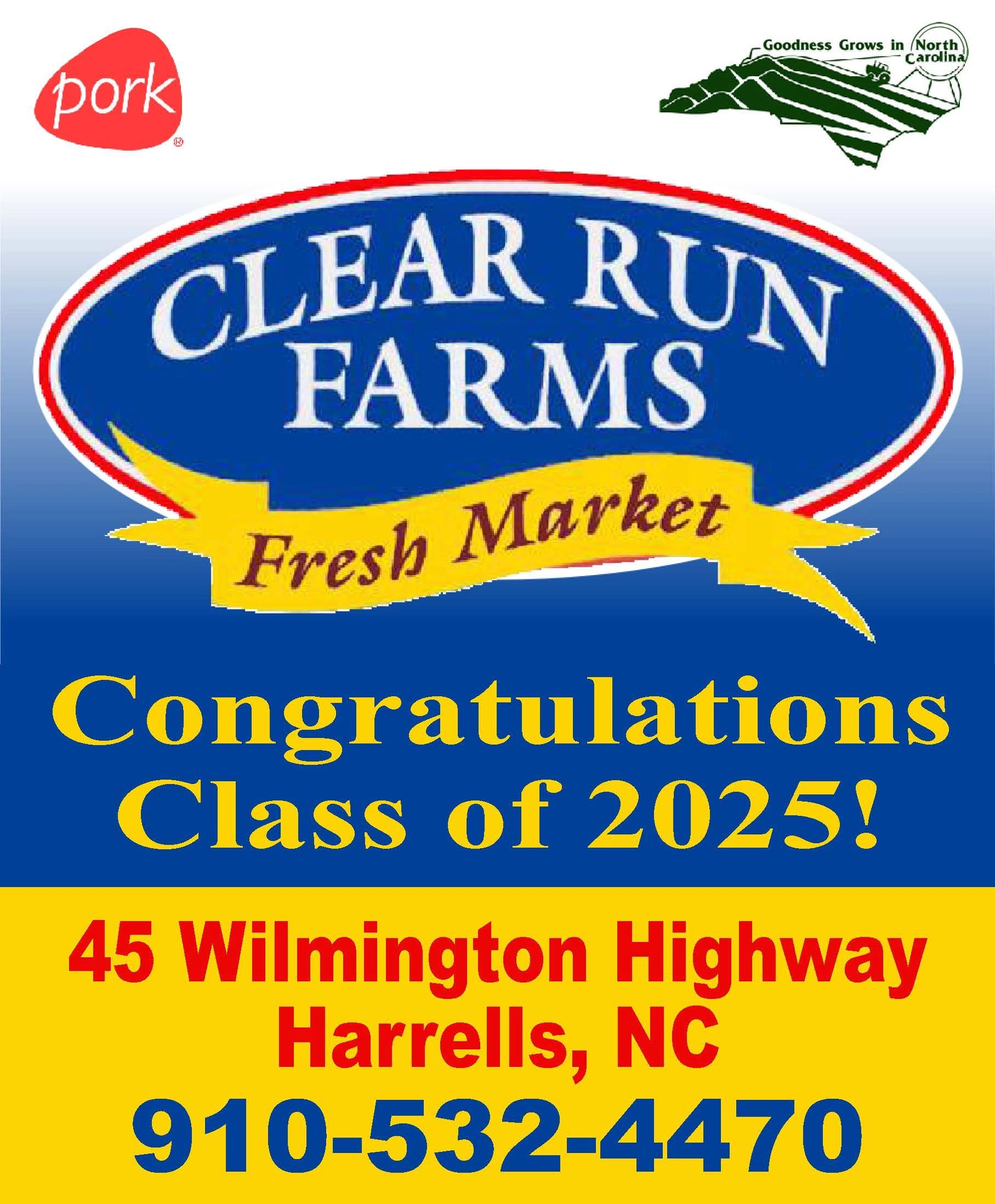 Congratulations to the Class of 2025 from Clear Run Farms!