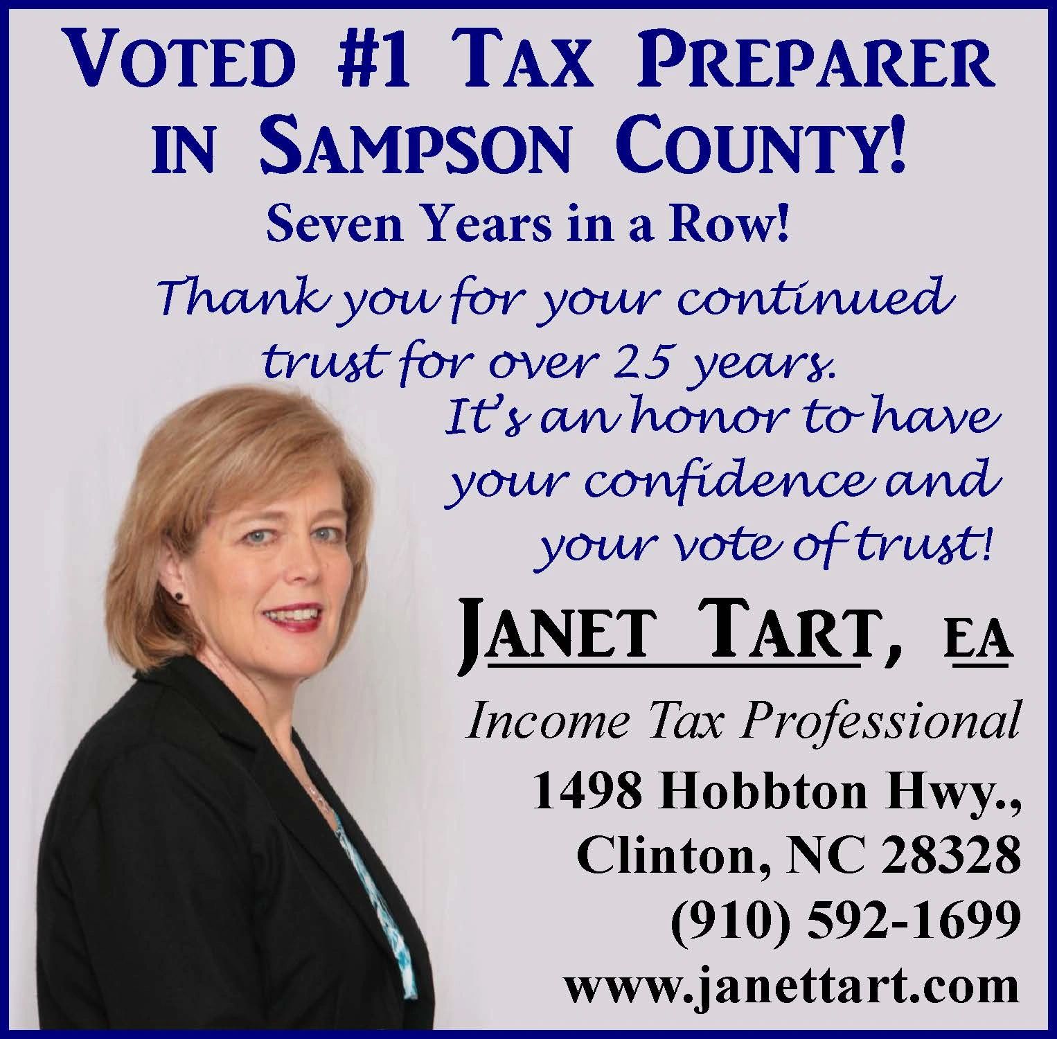 Congratulations to Janet Tart!!