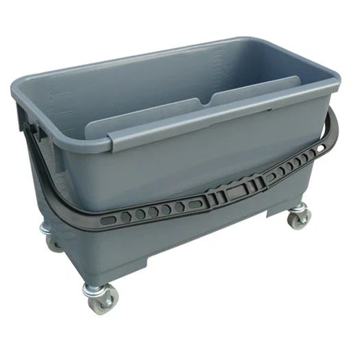 Bucket With Wheels And Handle Washer Scrubber Drip Included 22 Litre