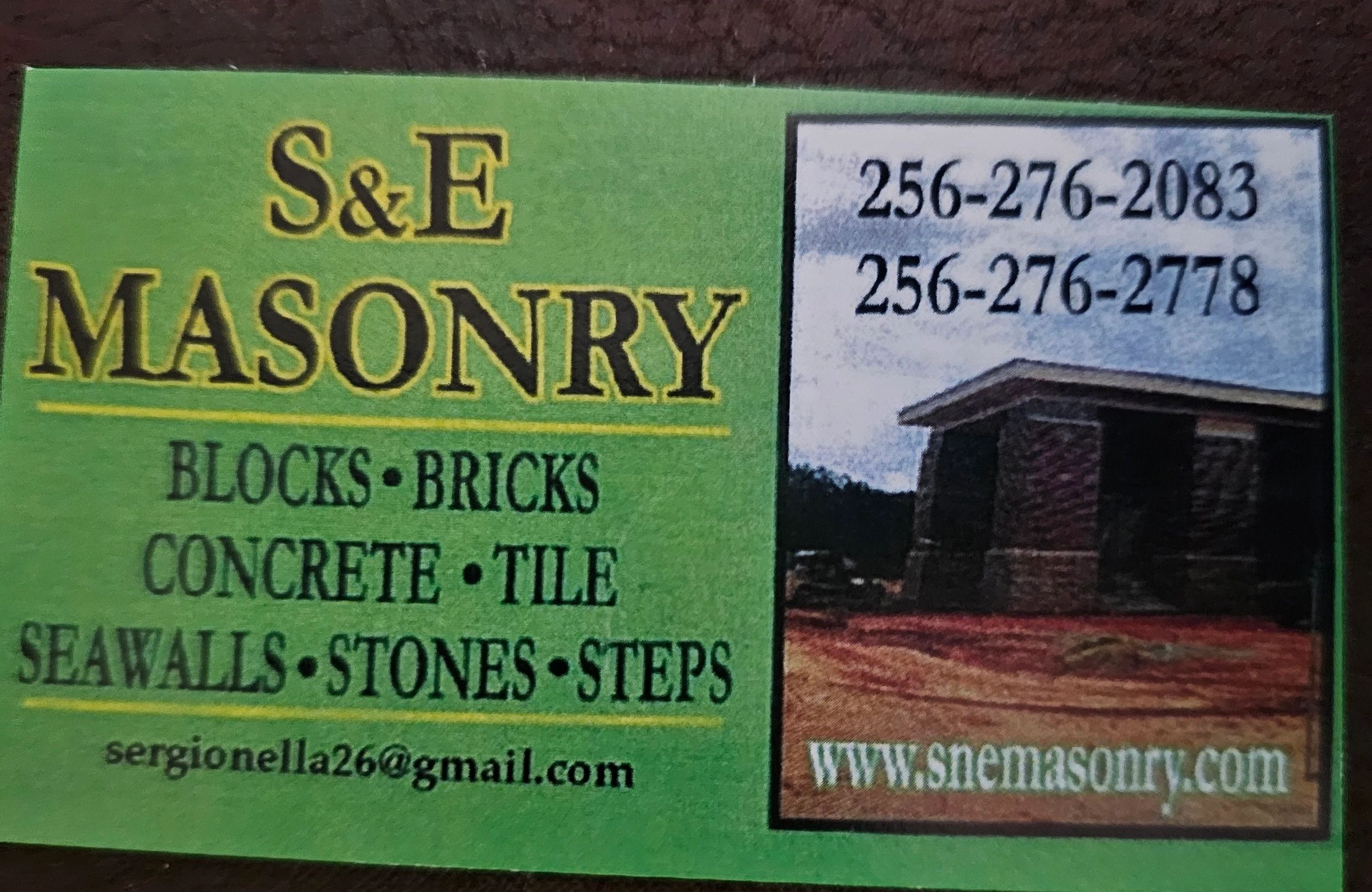 S & E Masonry LLC - Masonry, Blocks, Bricks, Masonry Contractors, Brick ...