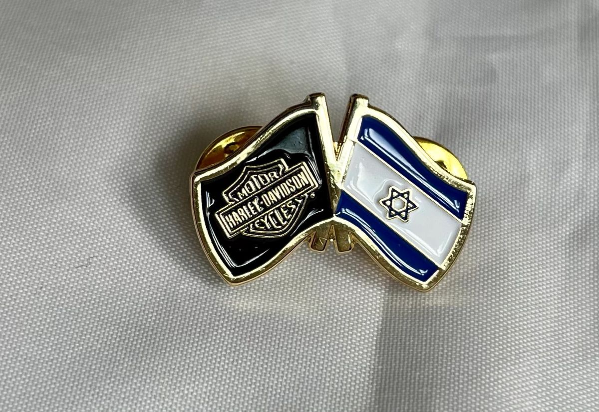 HD Israel Flags Pin