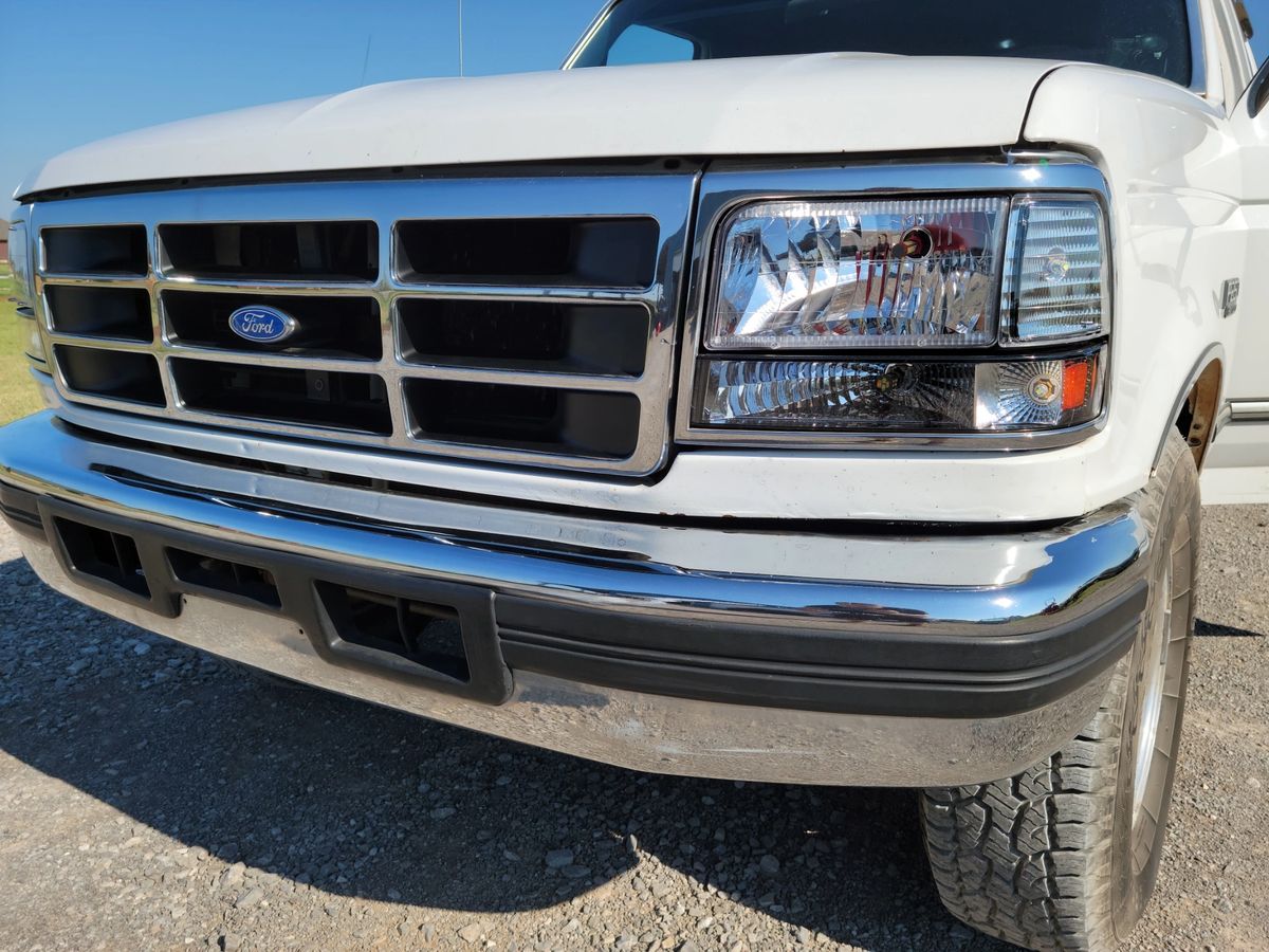 Headlight Lens Set Clear Over Chrome 1992-1997 OBS