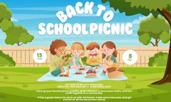 Fri Sep 13 5pm Back to School Picnic at Ella Bailey Park