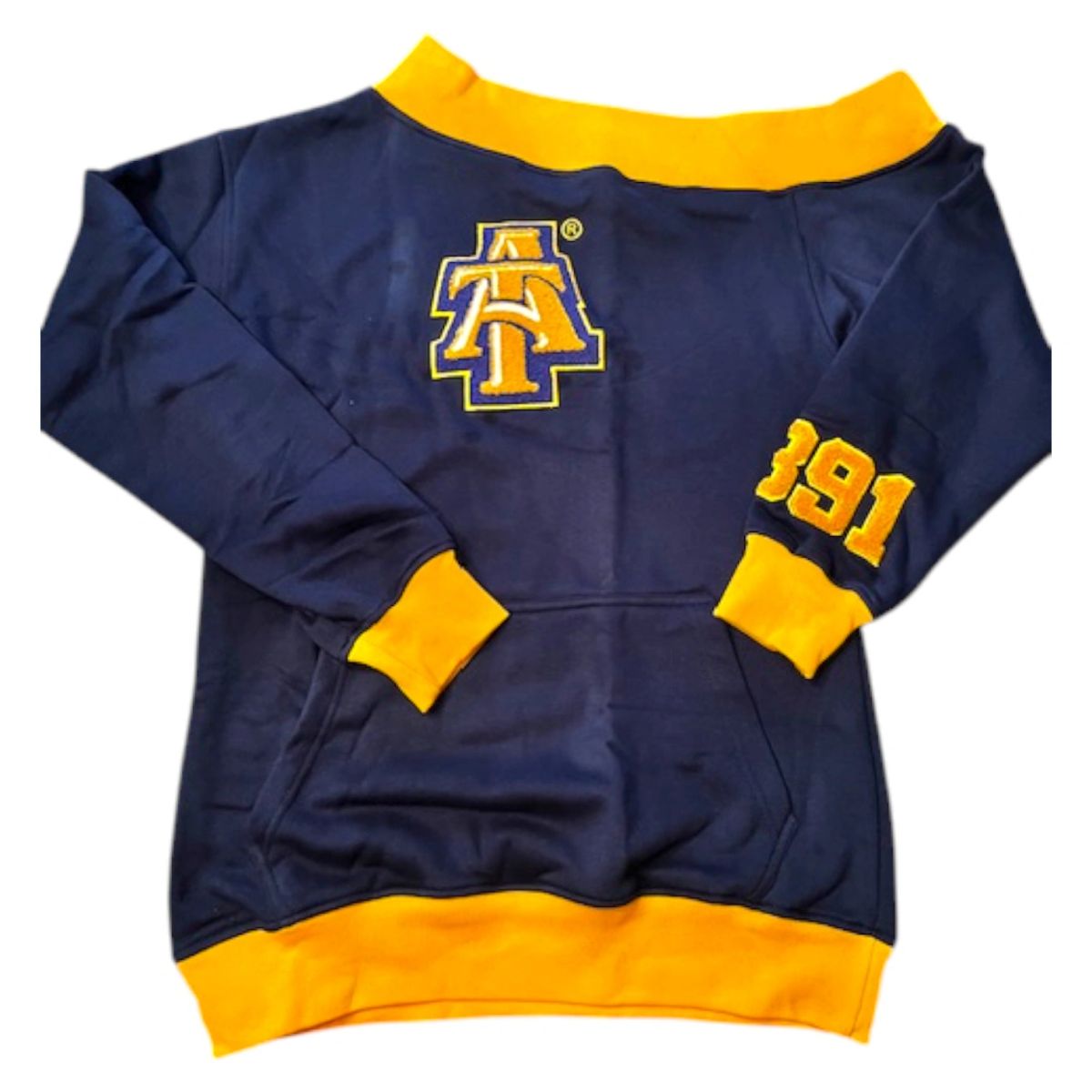 N.C A&T Off Shoulder Sweater