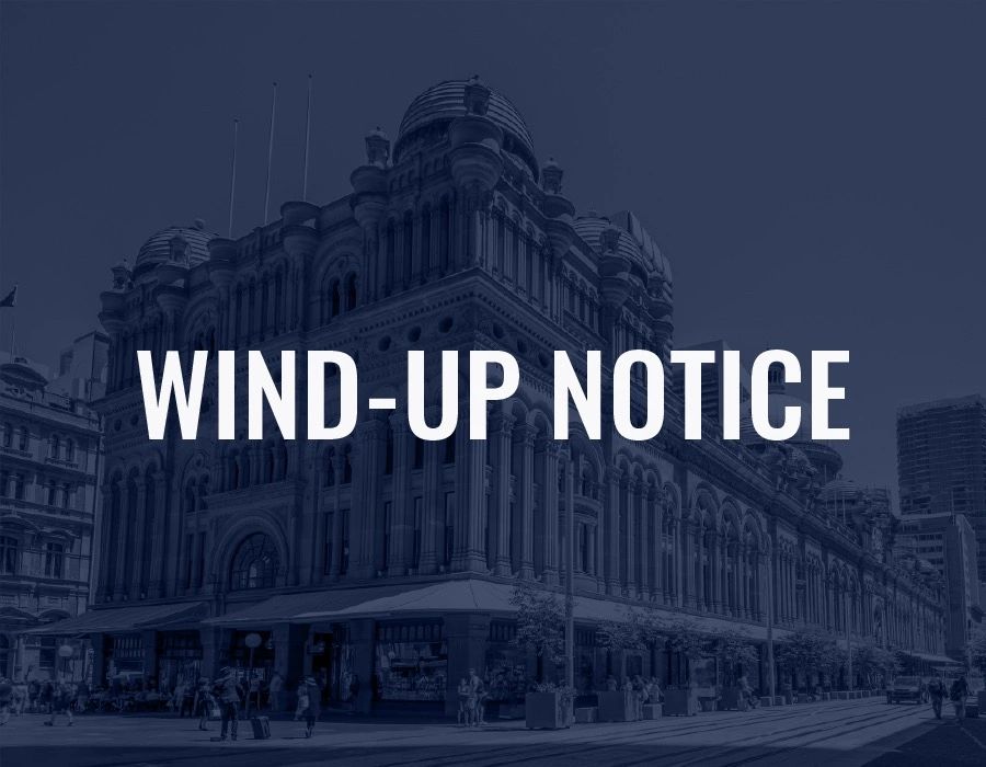 Received a Wind Up Notice?