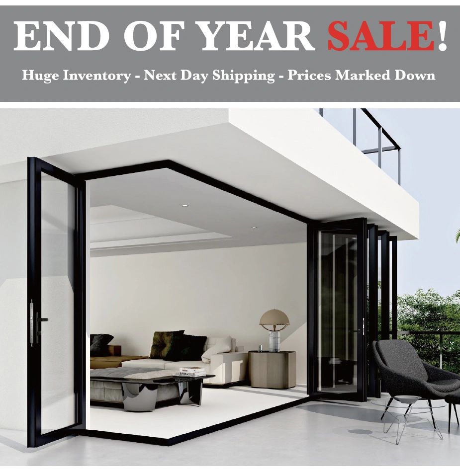 Aluminum Bifold Patio Doors - Stock Doors Only