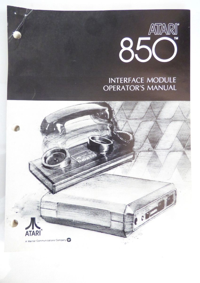 Atari 850 Interface module operators manual