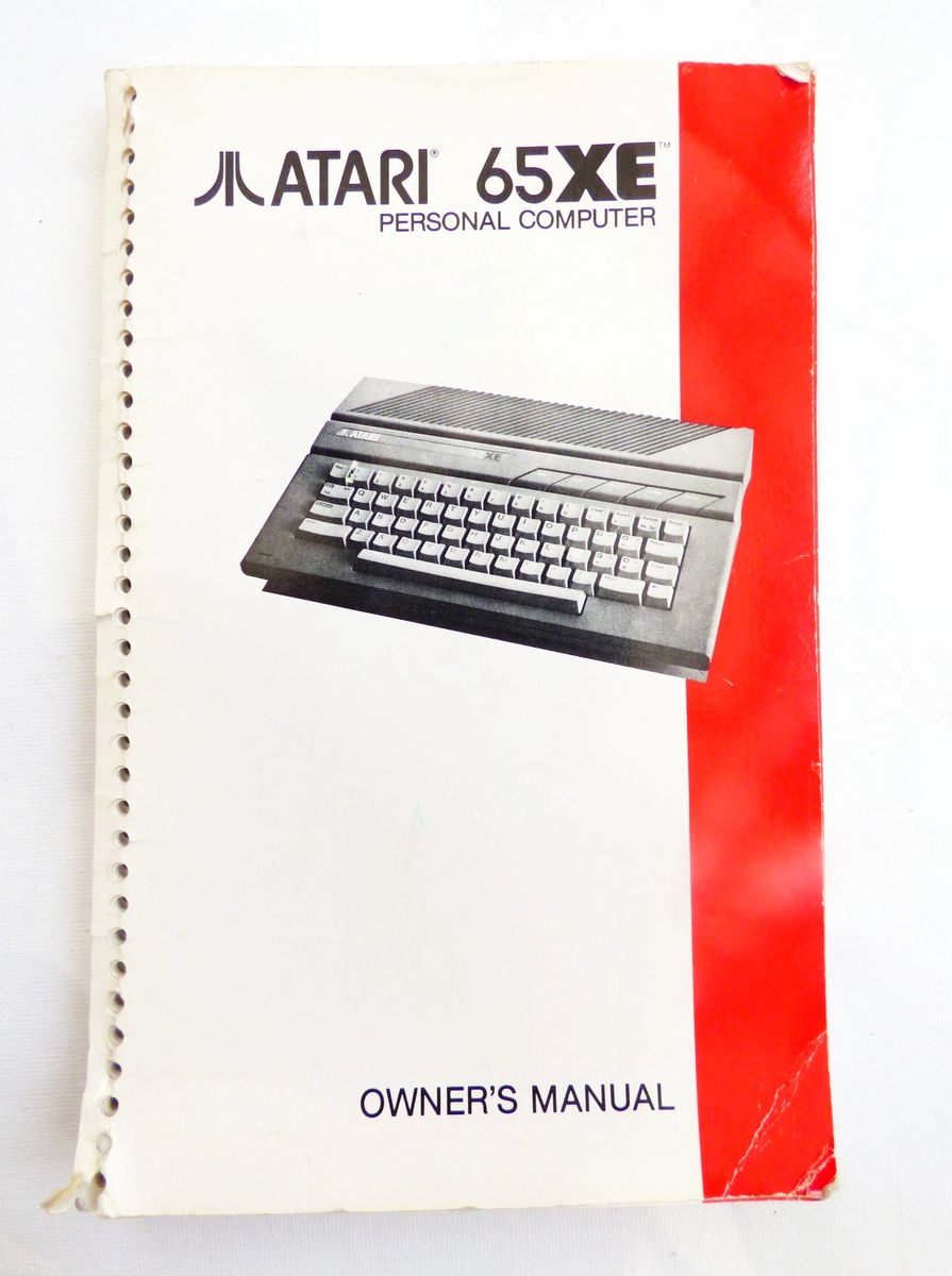 Atari 65XE owners manual