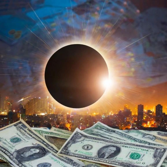 Hard eclipses at the end of 2024 - Saros Series 8 South astrology forecast