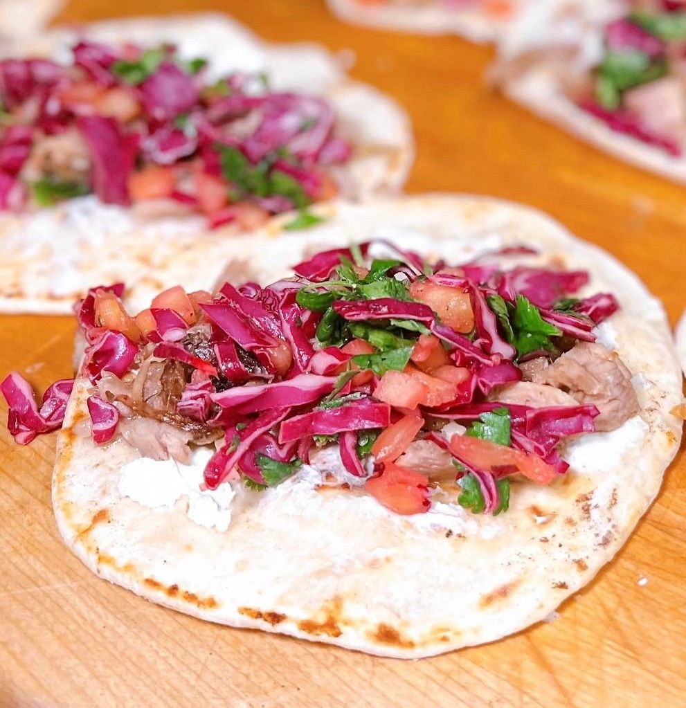 Pulled Pork Sourdough Flatbread