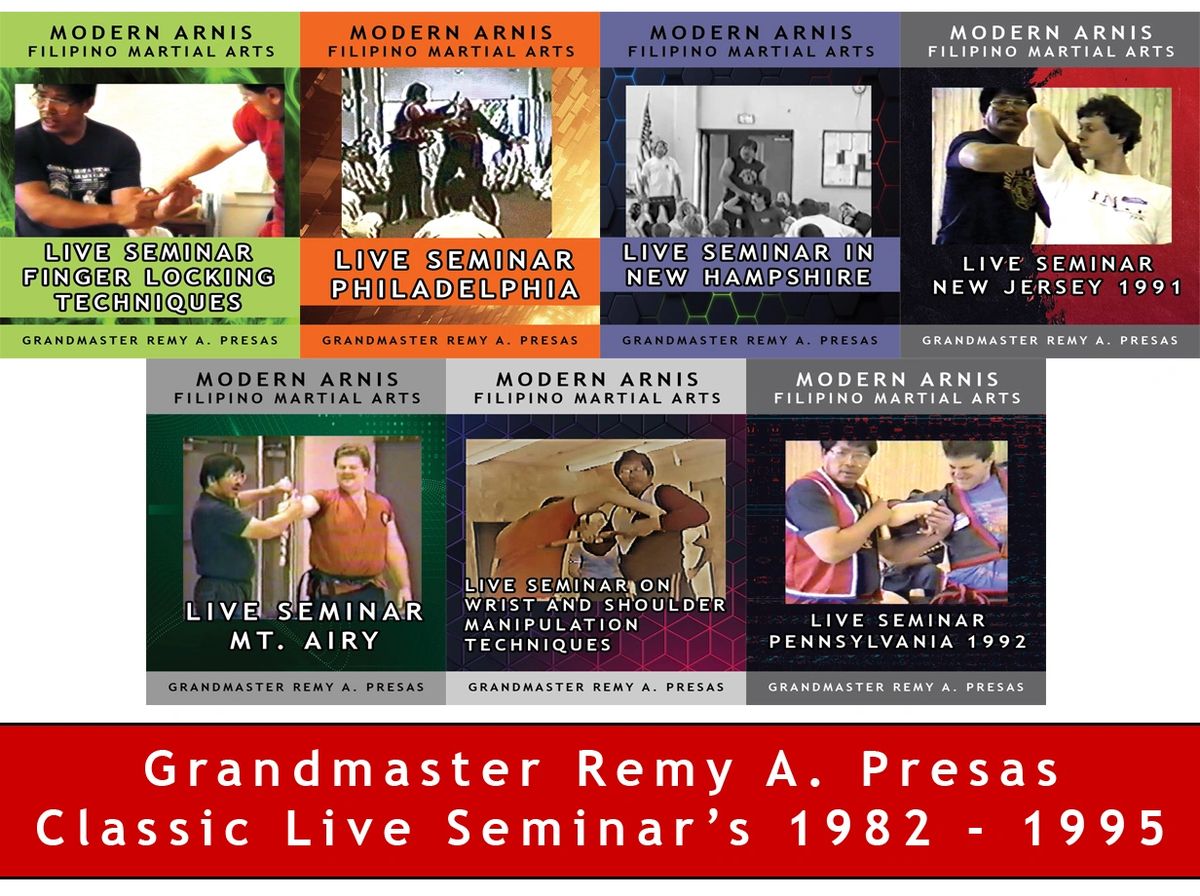 Classic Live Seminar Modern Arnis from 1982 - 1995 (7 pcs video ...