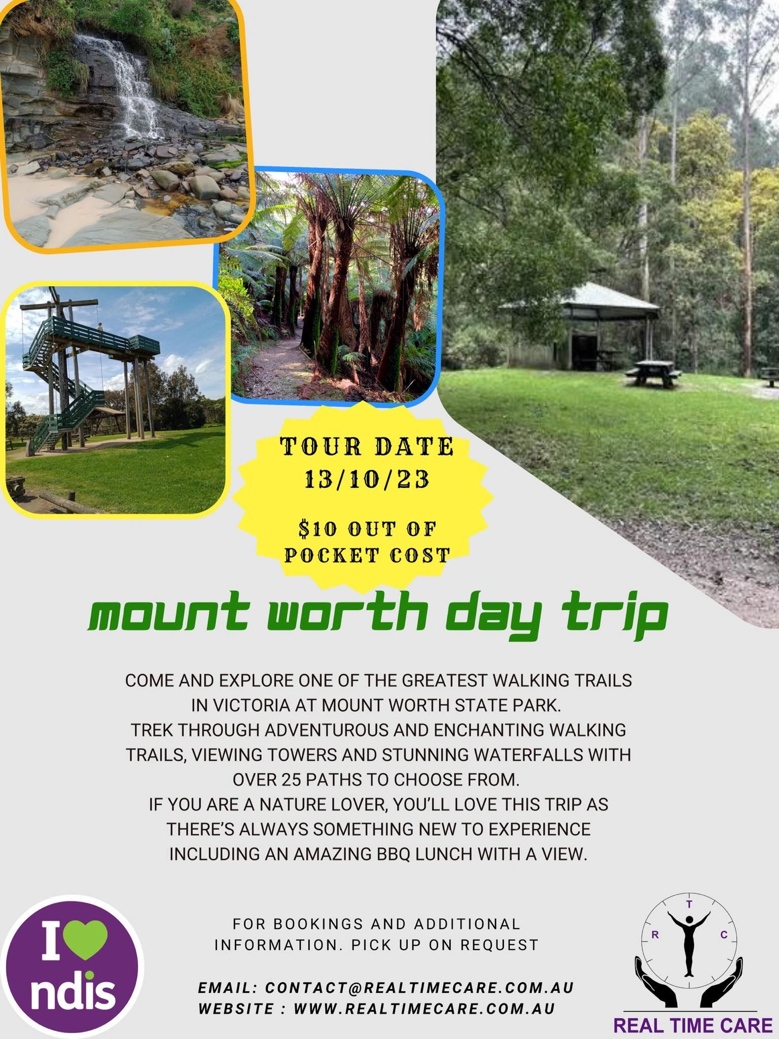 NDIS Mount Worth Day Trip - Friday 13th October 2023