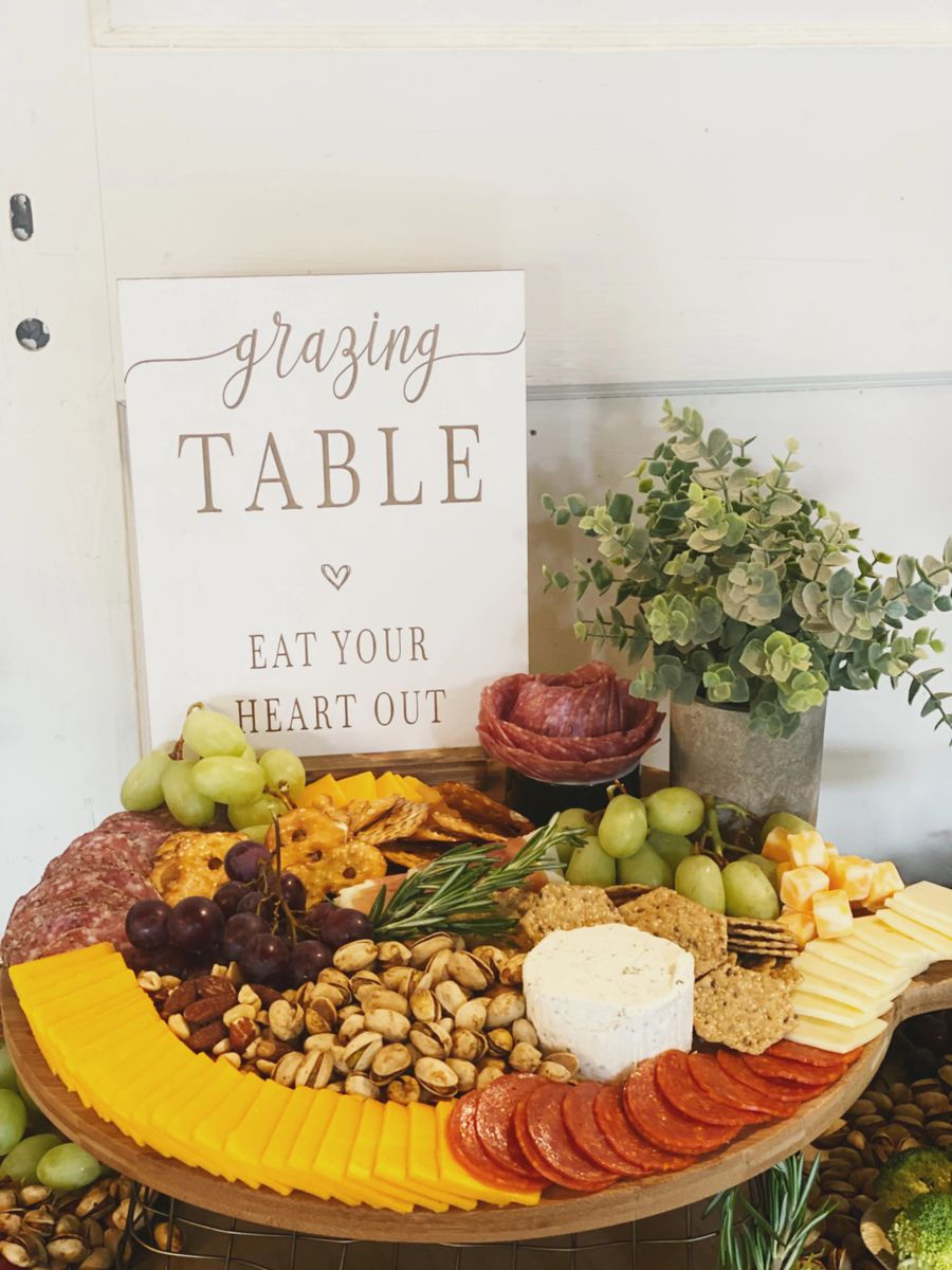 Grazing Table Sign, Charcuterie Board Sign, 8x10