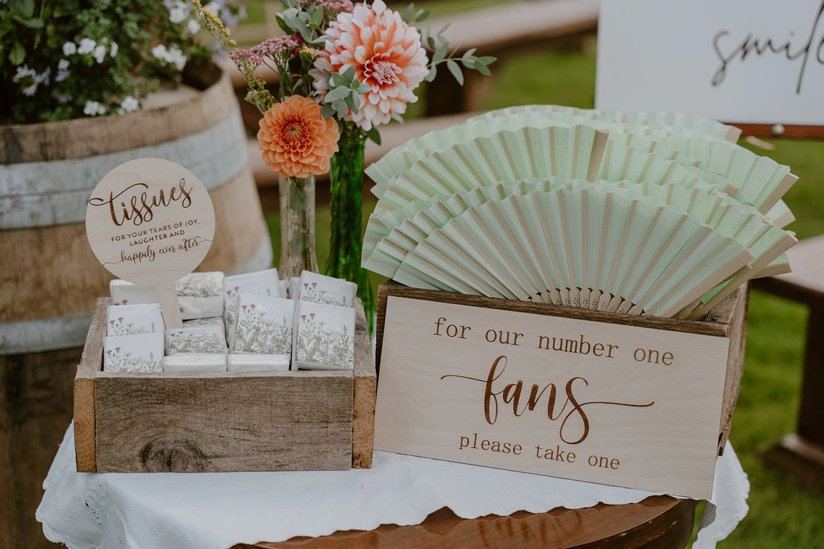 Wedding Fan Sign