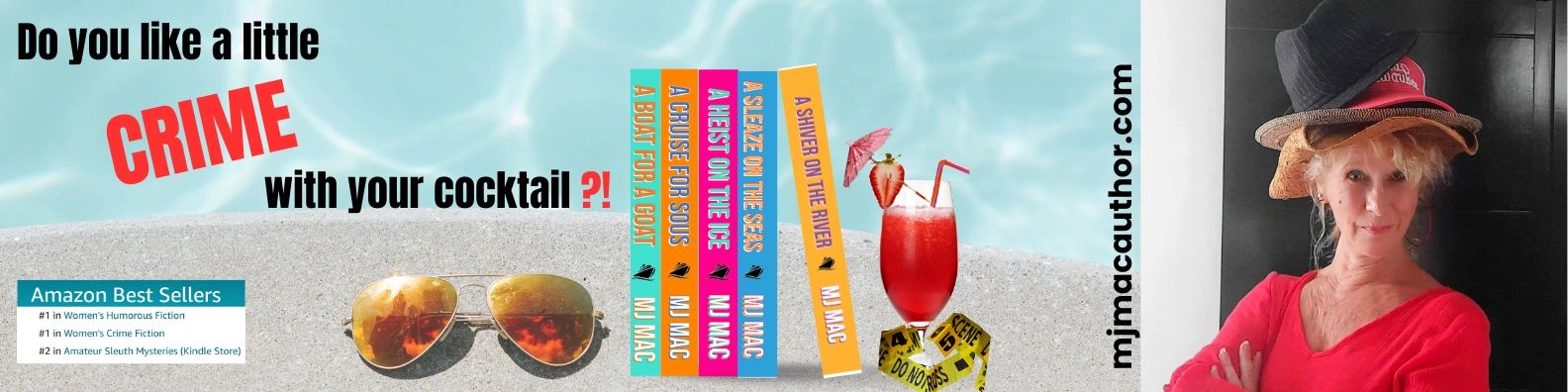 MJ Mac Author - Cozy Mystery, Cruise Mystery
