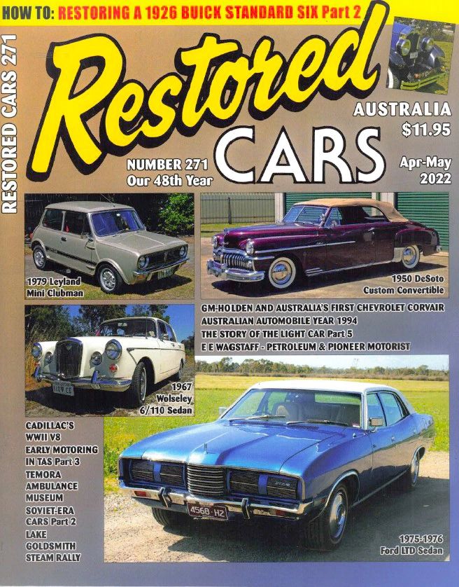 Restored Cars Australia Magazine - Eddie Ford Publications Pty Ltd