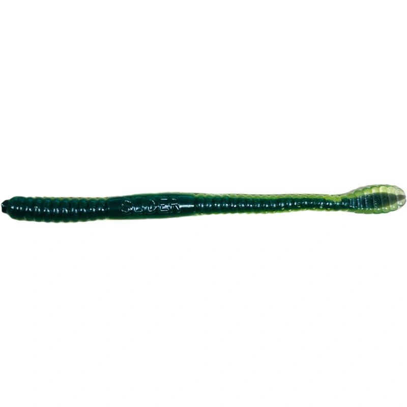 4" Slider Worm CHARTREUSE BLACK CORE SCW51