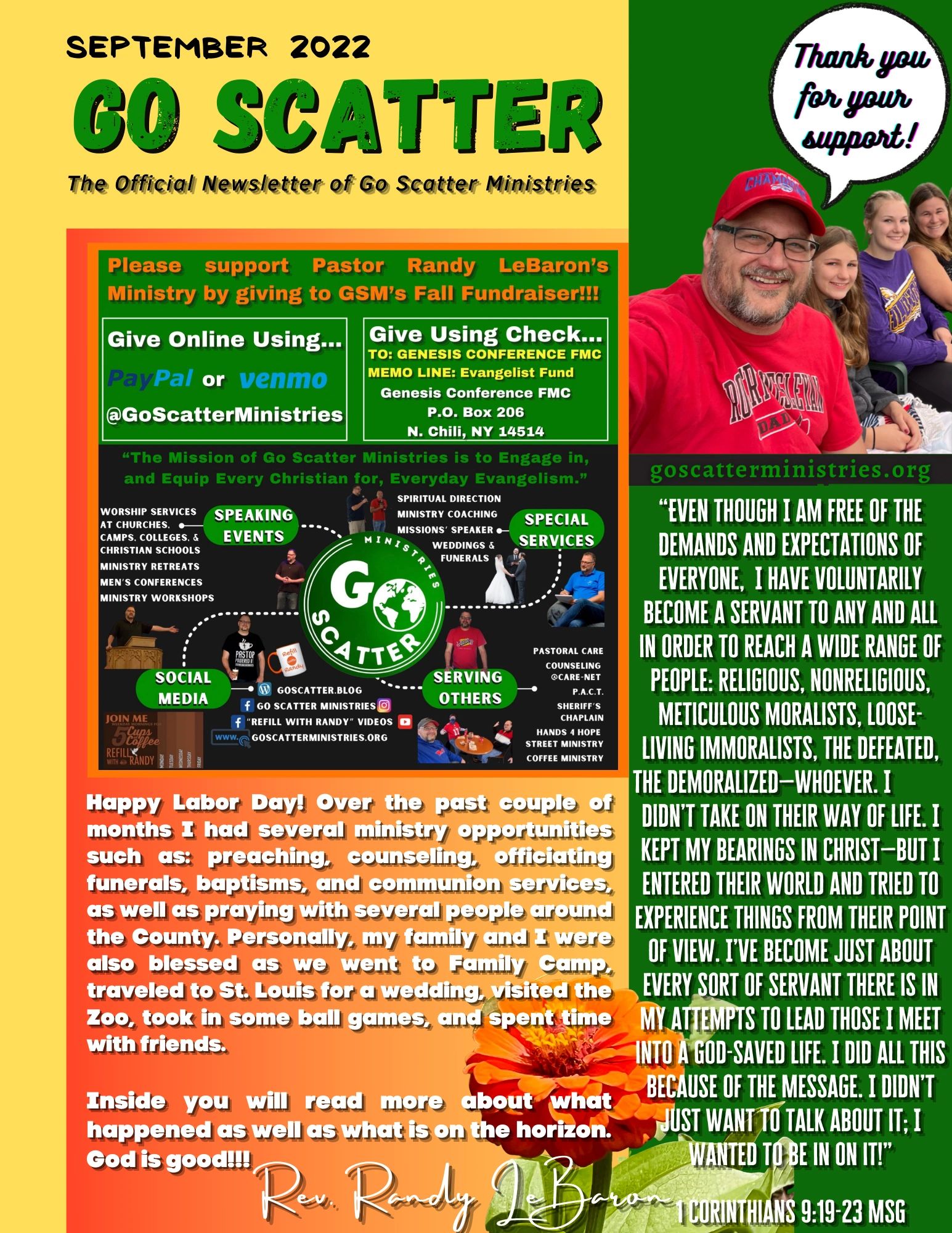 “Go Scatter” Newsletter - September 2022