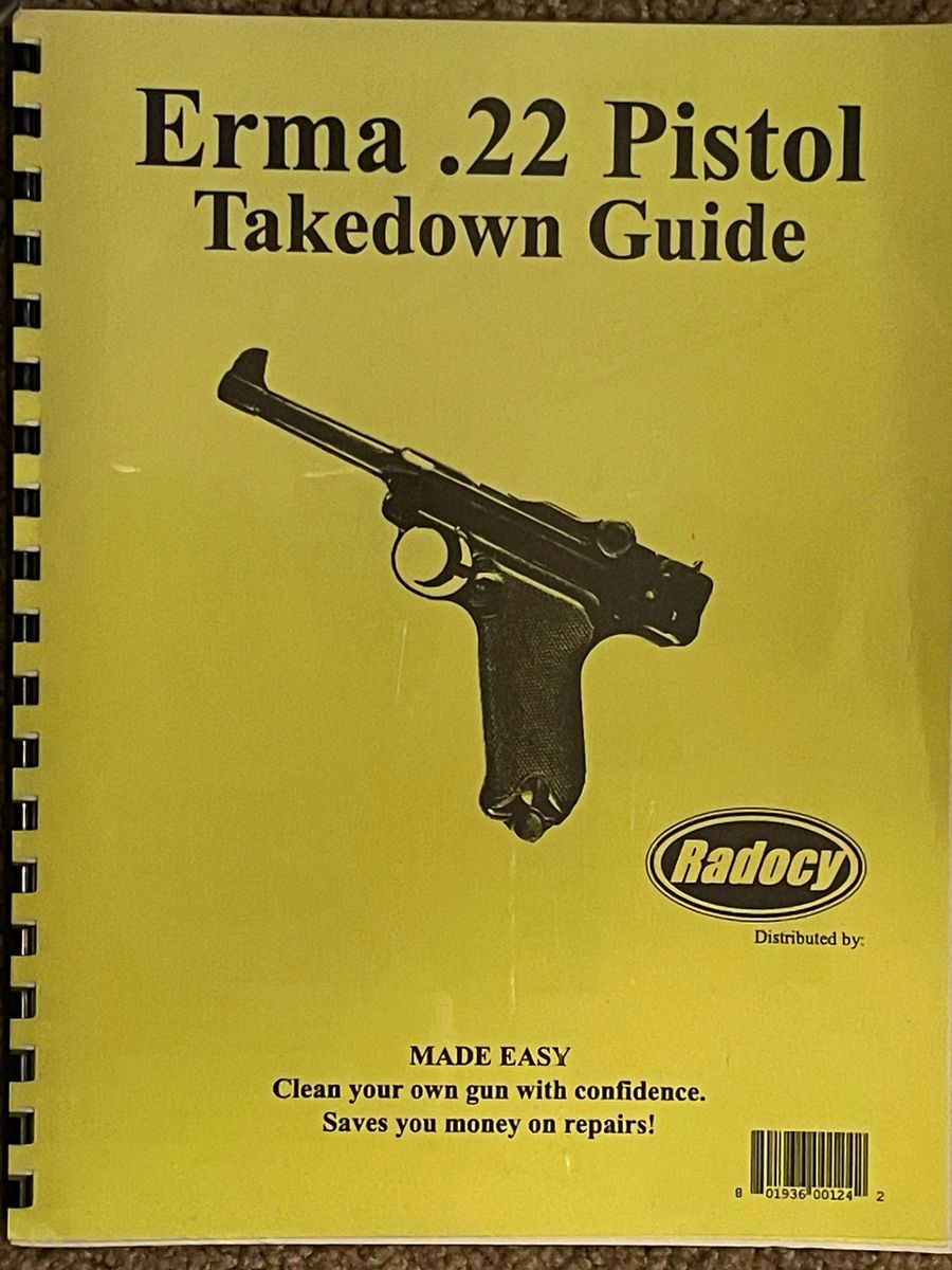 Erma .22 Pistol Takedown Guide