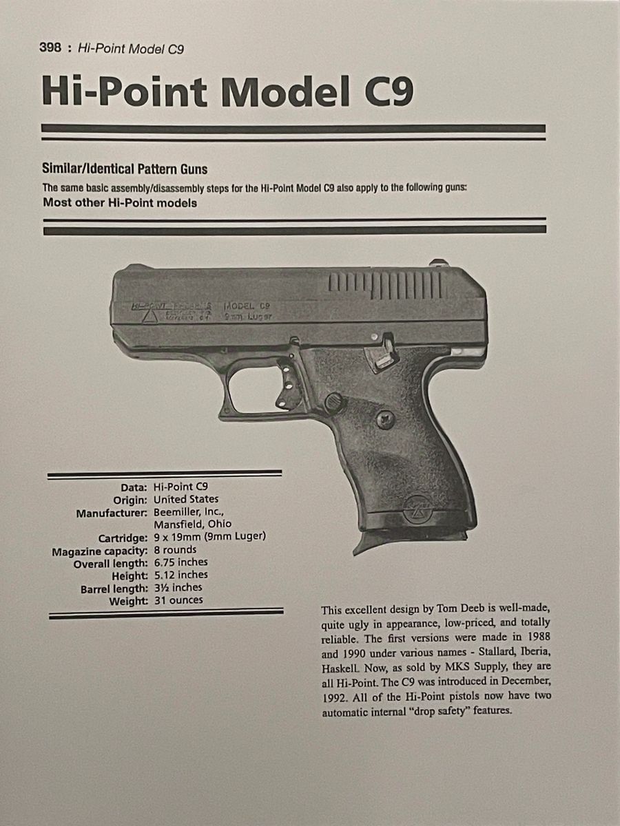 Hi-Point Model C9 Manual