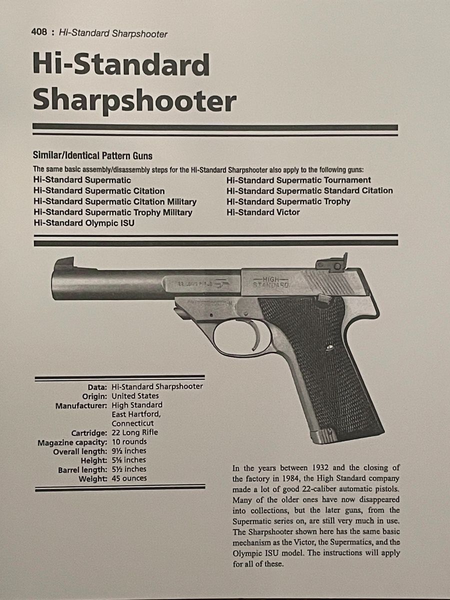 Hi-Standard Sharpshooter Manual