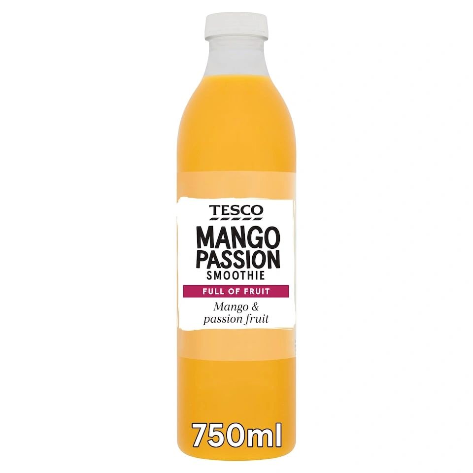 Tesco Mango Passion Fruit Smoothie 750Ml