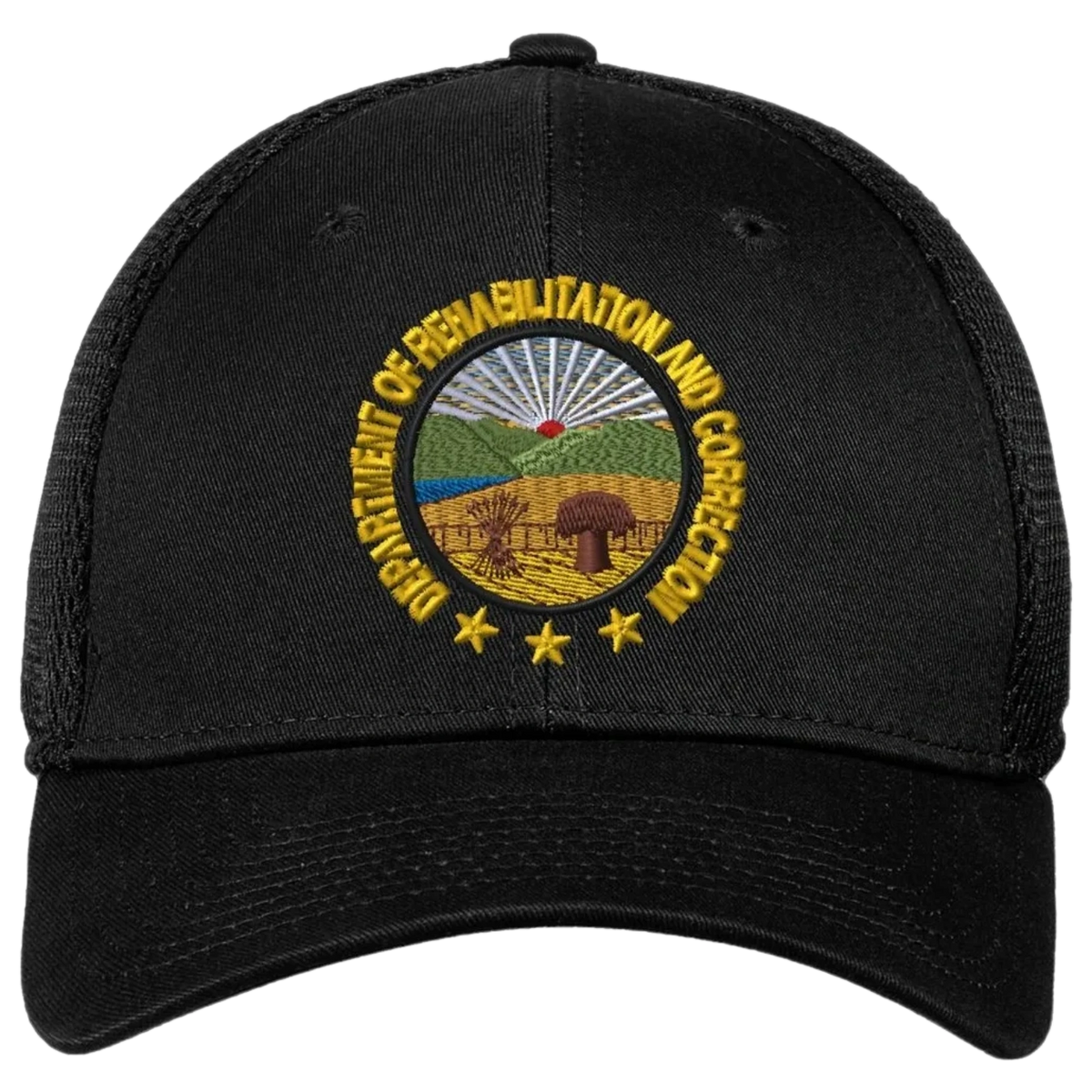 Black New Era Stretch Mesh Cap (NE1020)