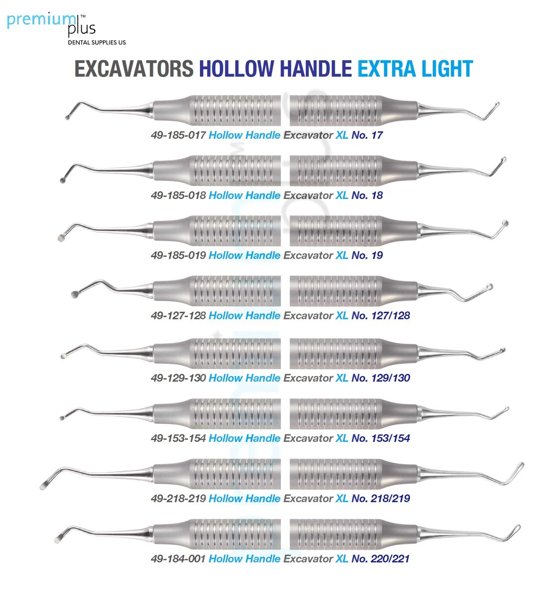 Excavators with Hollow Handle (Extra Light)