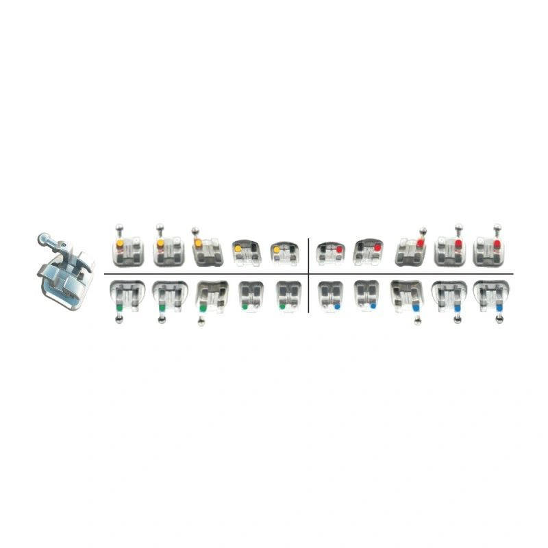 ORTHODONTIC ICE METAL MINI BRACKETS 20 PCS/SET