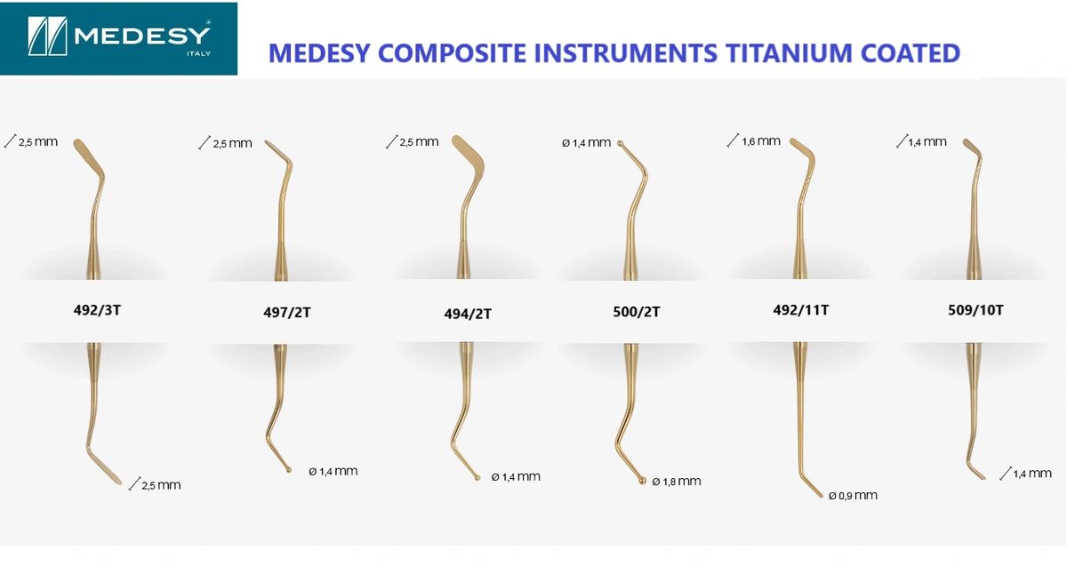 NEW| Medesy Titanium-coated Composite Instrument (1 pc)