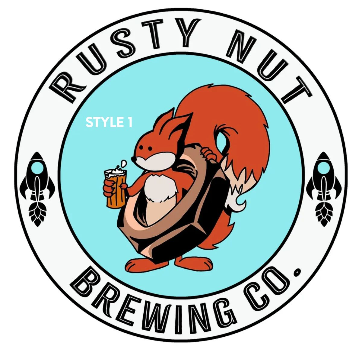 Rusty Nut Sticker