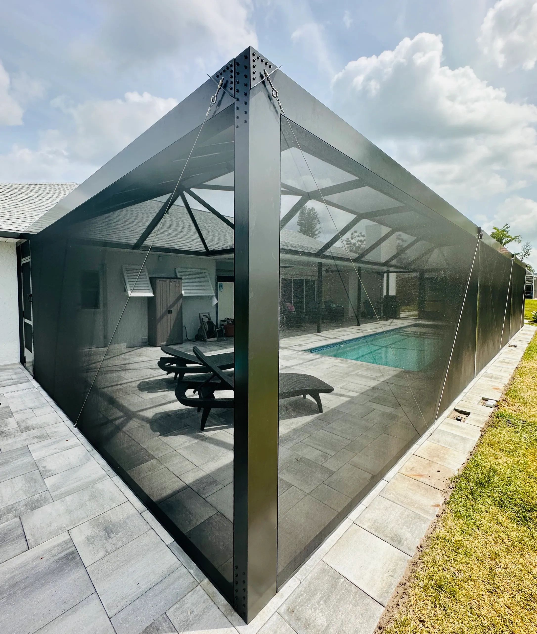 Custom Pool Cage, Covered Lanai & Screen Enclosure | My HomeTown ...