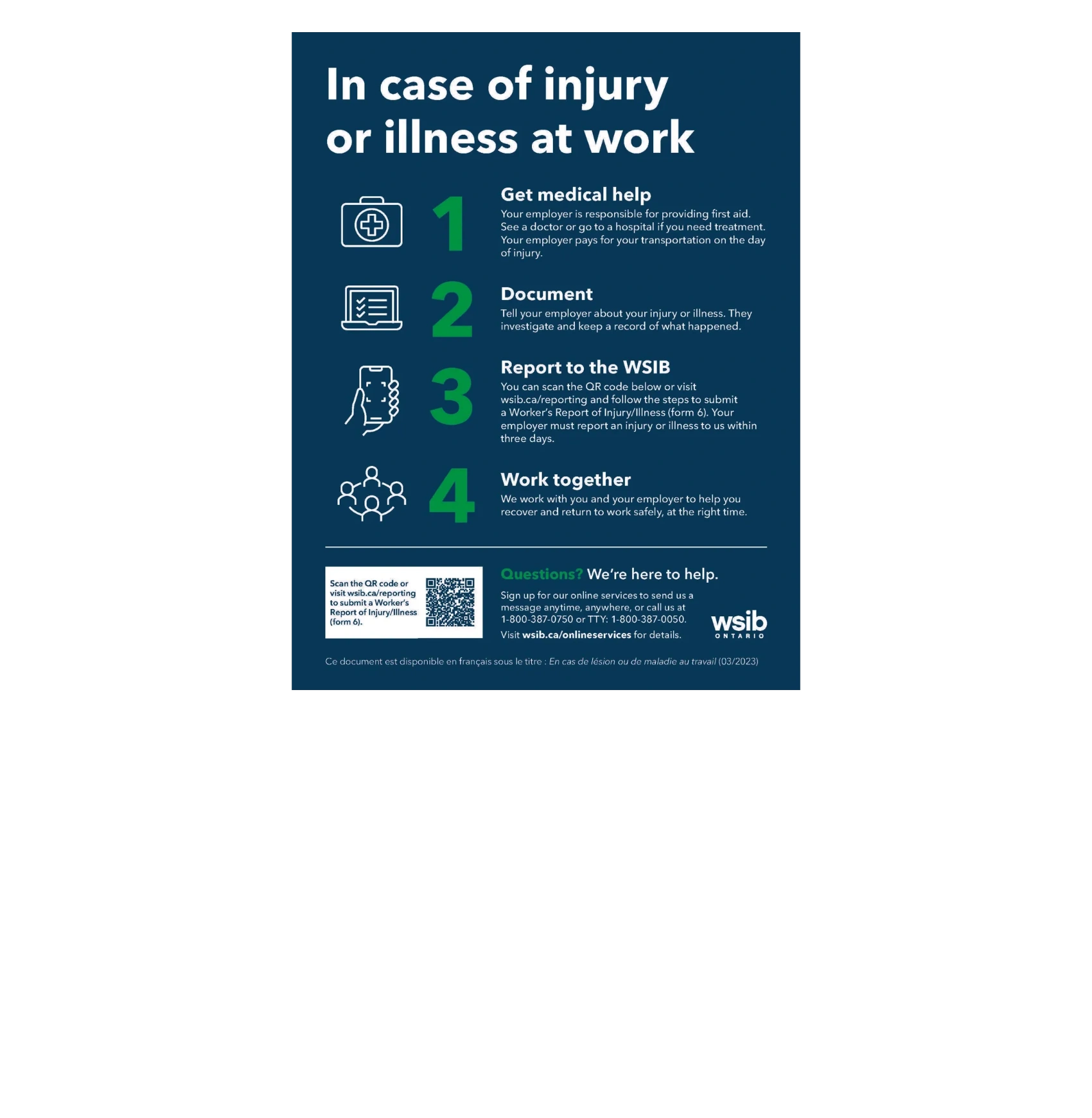 Injured At Work Poster