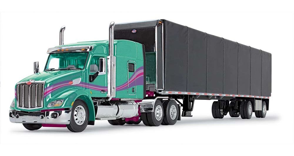 DCP 60-1611 Peterbilt 579 with Roll Tarp Trailer