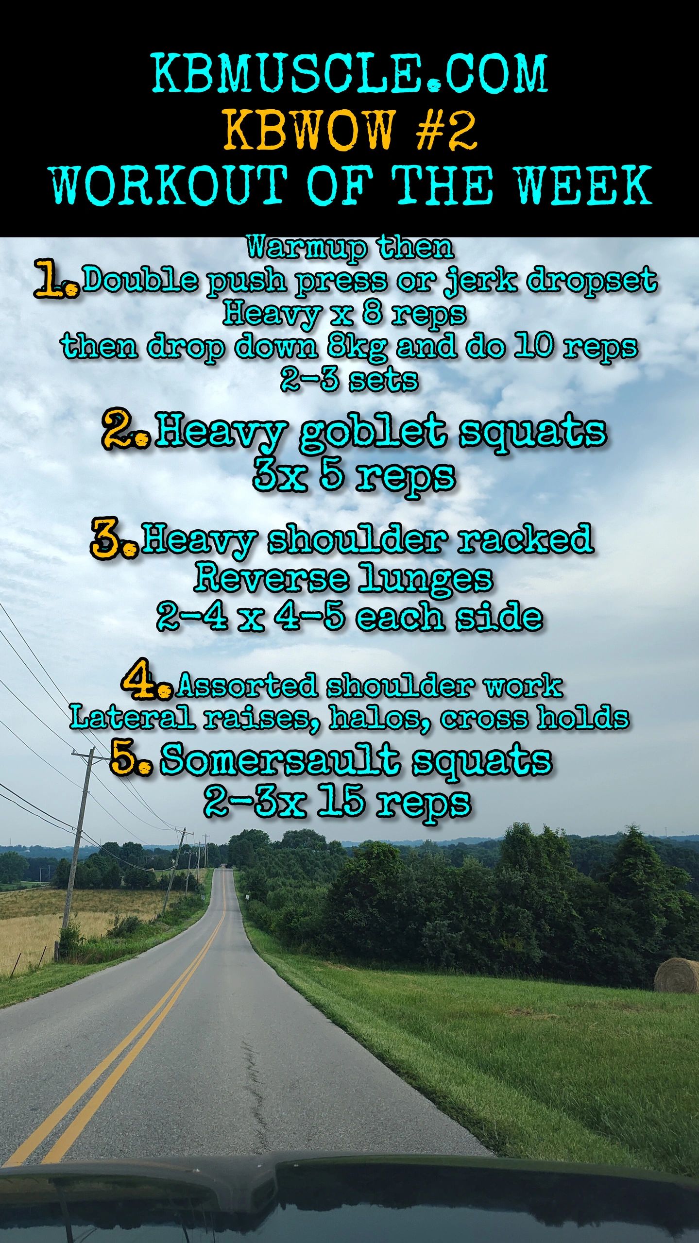 Kettlebell Workout of the Week #2 KBOMG LEGS AND SHOULDERS