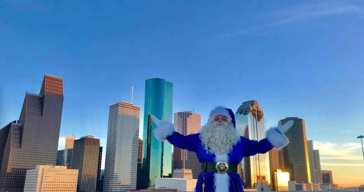 Houston Blue Santa | Houston Blue Santa