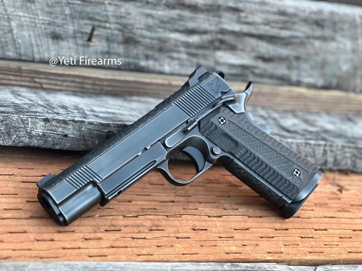 Nighthawk Complete Custom Stipple CCS W/ Rail Smoke Nitride .45 5"