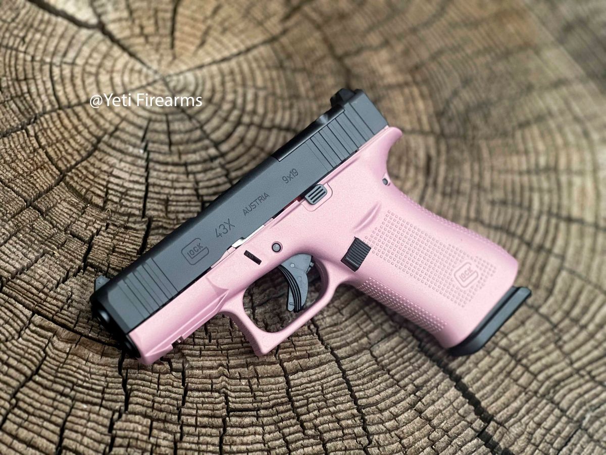 Glock 43X MOS 9mm Champagne Pink Cerakote
