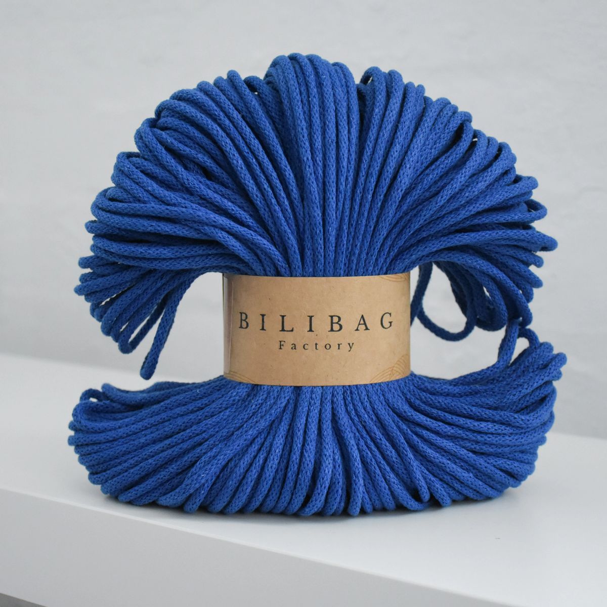 Royal Blue Braided Cotton Cord 3mm, 100m, MADE IN UK