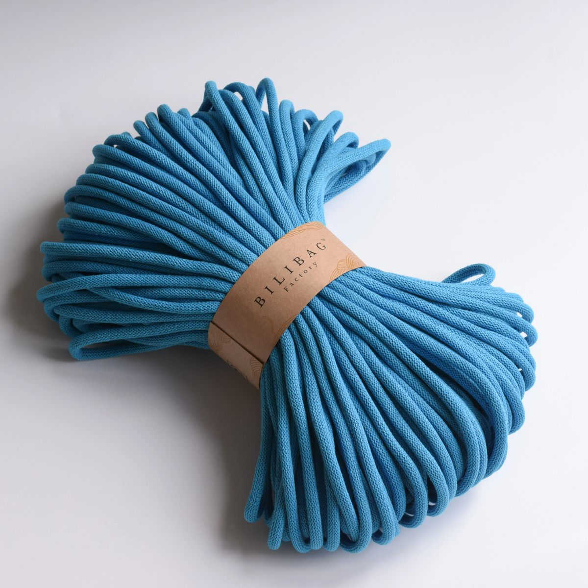 Turquoise Braided Cotton Cord 9mm, MADE IN UK