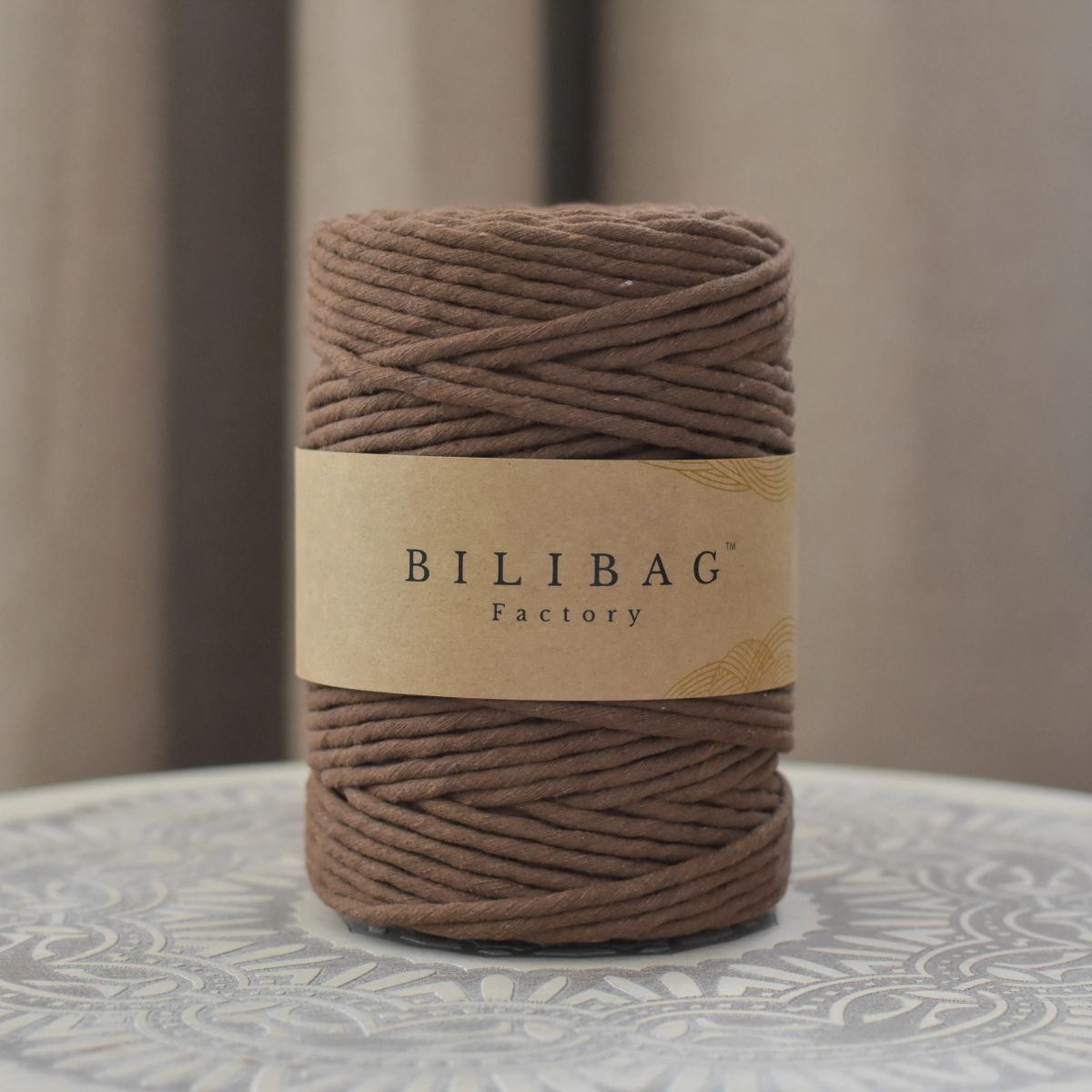 Brown Twisted Macrame Cord 5mm