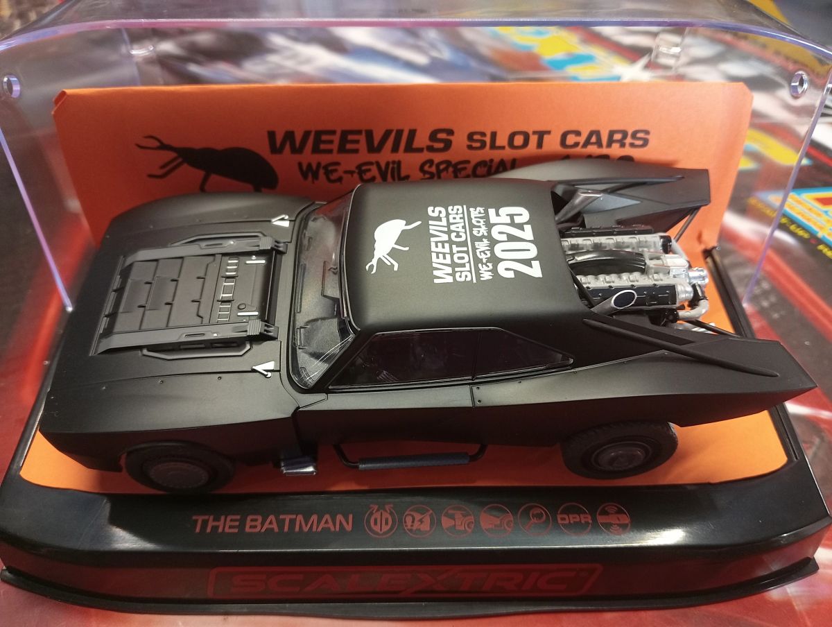 Evil slots open day Limited edition Scalextric Batman car one of 32
