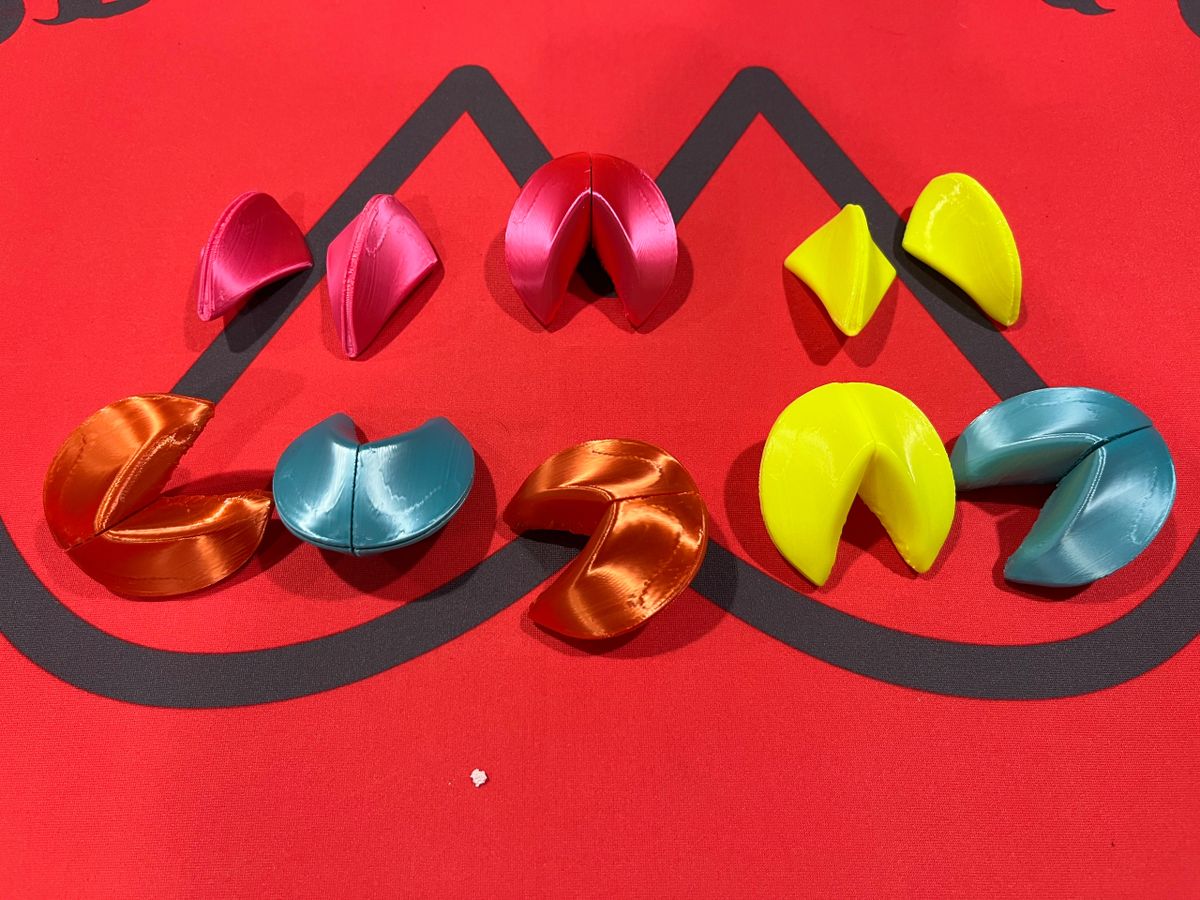 Reusable Fortune Cookies (Like rubber ducks for Jeepers)