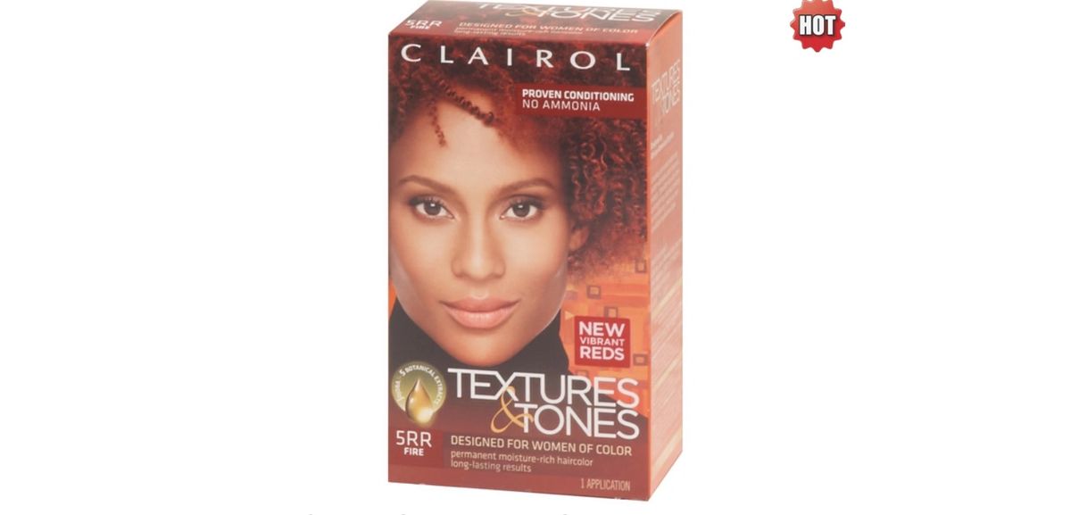 CLAIROL TEXTURES&TONES PERMANENT HAIR COLOR KIT [FIRE] #5RR